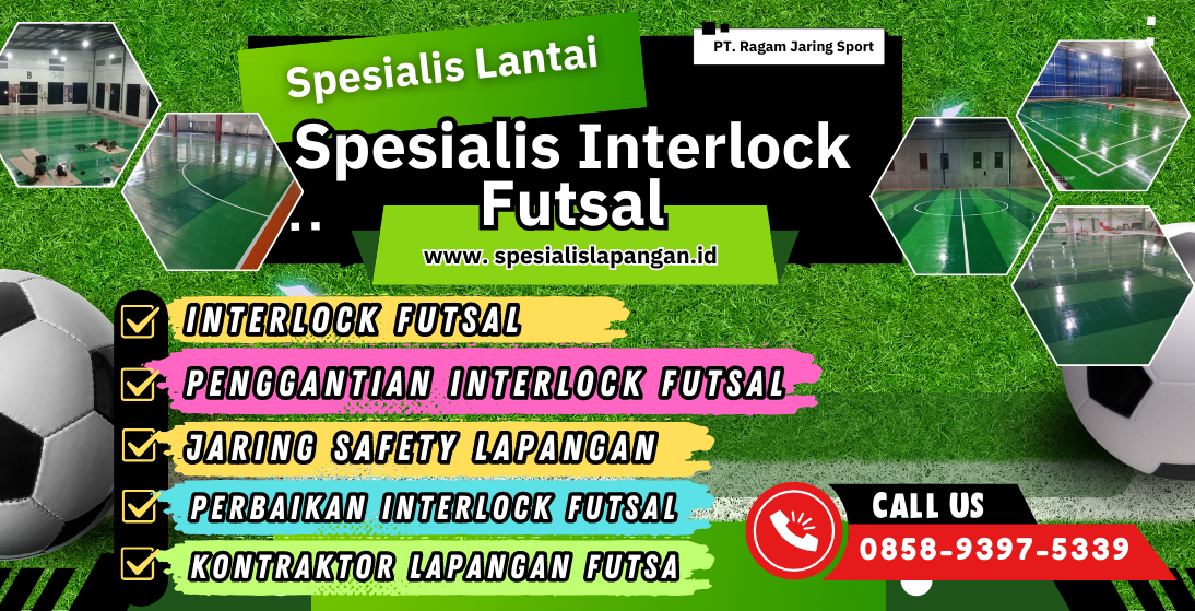 Produk Lantai Futsal Interlock – PT RAGAM JARING SPORT